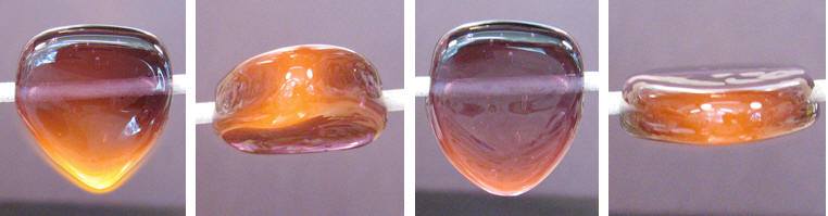 Free How-to Tutorials offered by Devardi Glass: Making A Heart Bead.